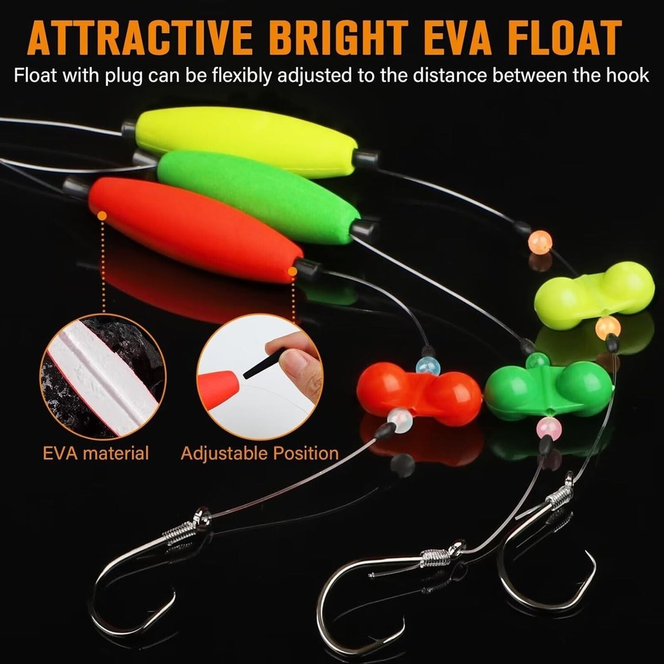 Catfish Rigs Catfish Float Rigs 6PCS Catfishing Tackle Santee Rig 5/0 ...
