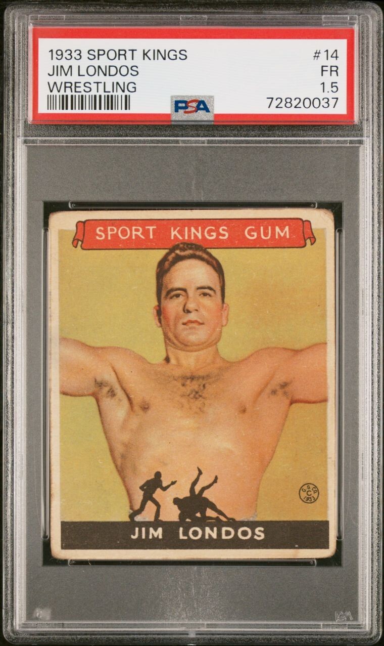 1933 Sport Kings Jim Londos 14 PSA 1.5 NEW LABEL VINTAGE | eBay