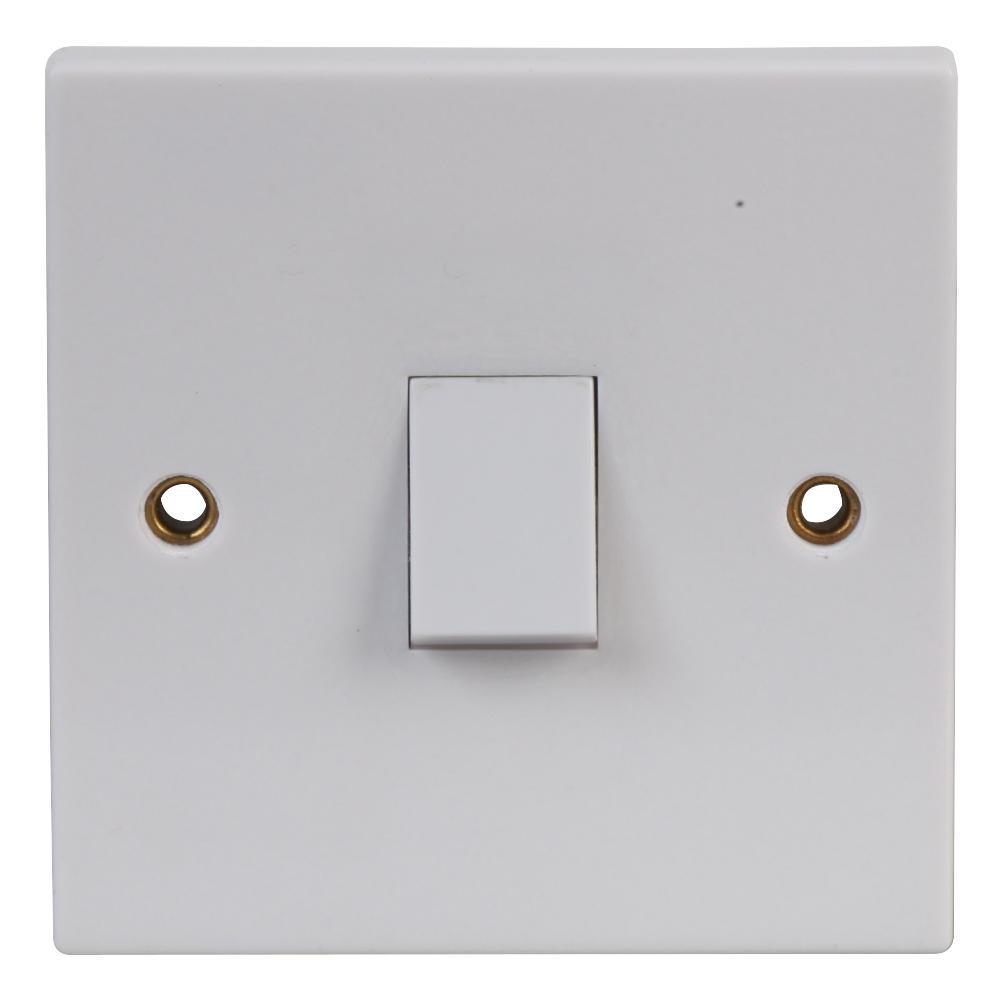 Electric Switch Double Pole 20A WHITE Electrical Fitting with or ...