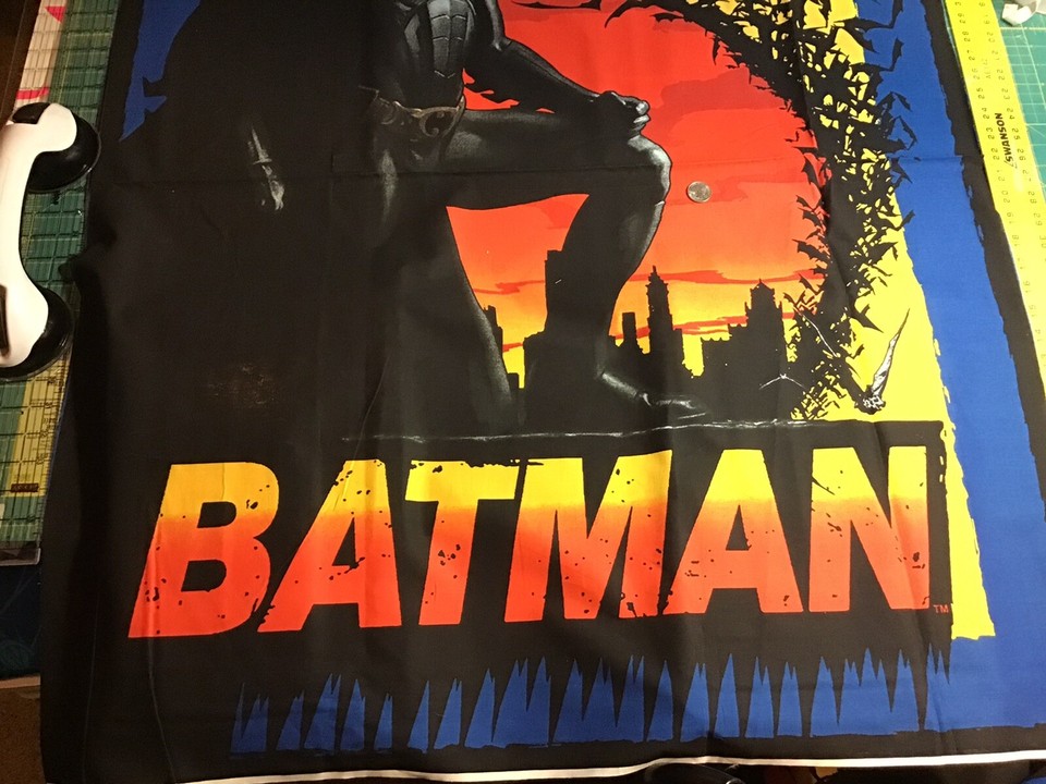 BatMan Fabric Quilt Wall Panel Dark Knight DC COMIC SUPER HERO ...