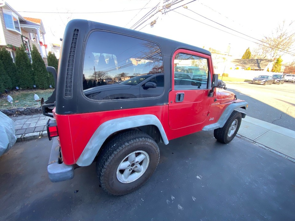 Oem Jeep Wrangler TJ LJ 97-06 Full Hard Doors Pair Flame Red 1997 ...