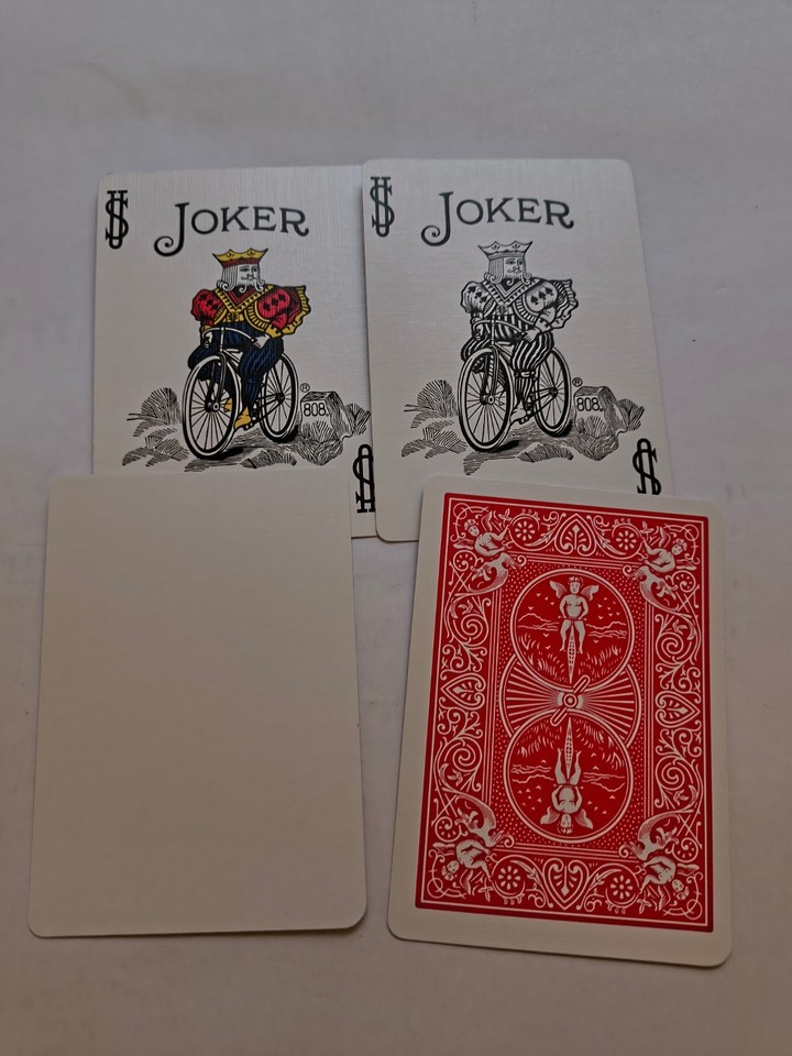 Bicycle Stripper Deck - Red Rider Back 808 - Custom Tapered Magic Cards ...