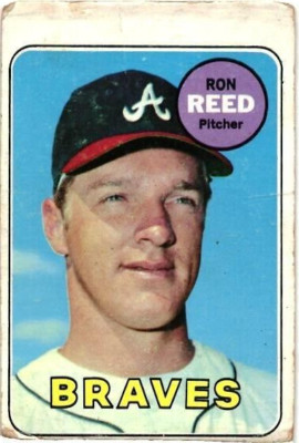 1969 TOPPS # 177 - RON REED - ATLANTA BRAVES - MISCUT - OVERSIZED | eBay