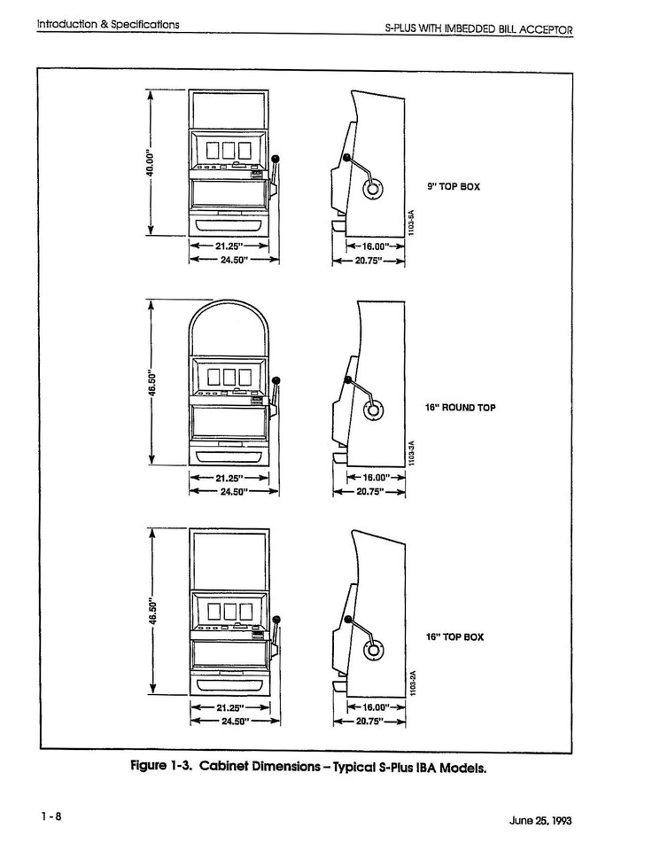 IGT S Plus Field Service Slot Machine Owner's Manual 236 Page (1993) | eBay