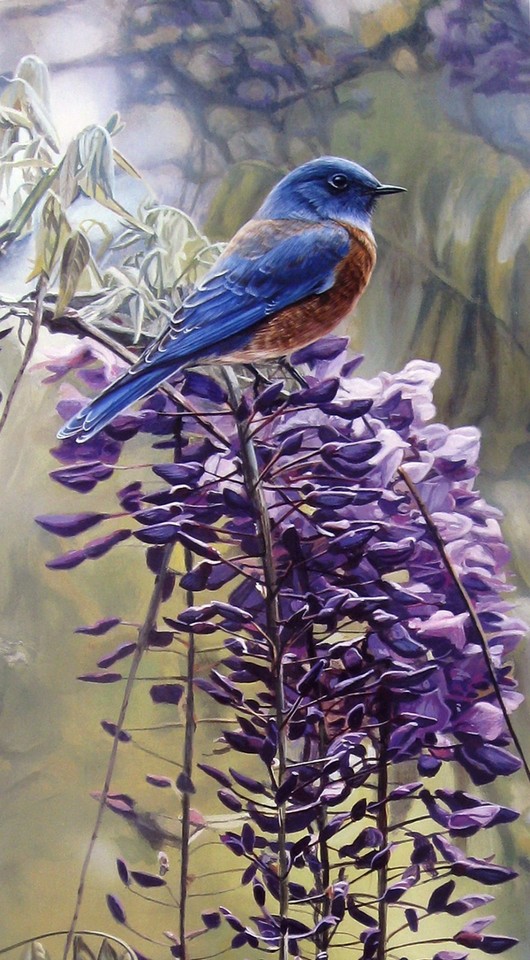 Terry Issac, "Springtime Blues", open ed poster, 26"h x 7.875"w image ...