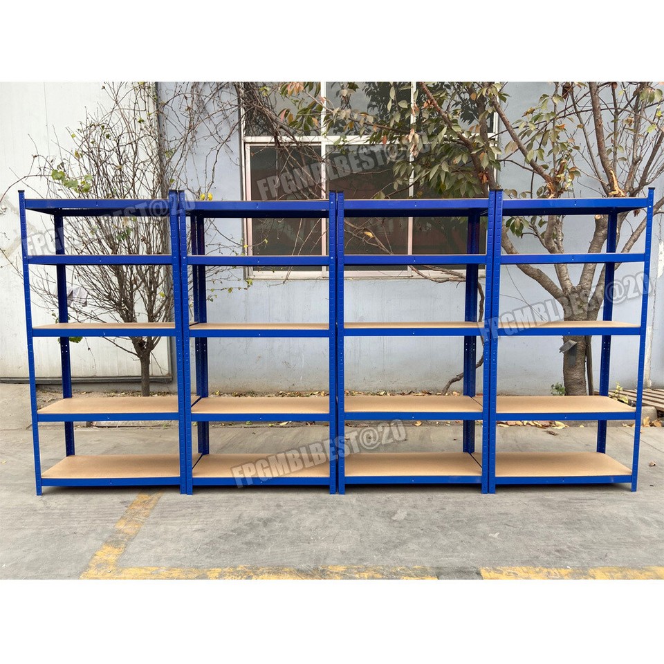 150CM Heavy Duty Metal Shelves Racking 750KG Capacity Storage Shelf ...