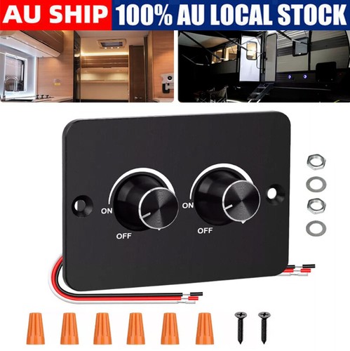 Compact Led Dimmer Light Intensity 2-Gang Adjustable 12v Dimmer for Low ...