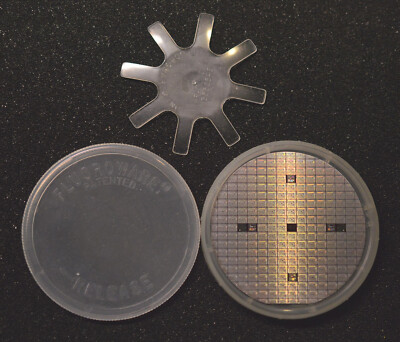 Historic 3 inch Automotive Silicon Wafer, GM Delco/Motorola CPU, Circa ...