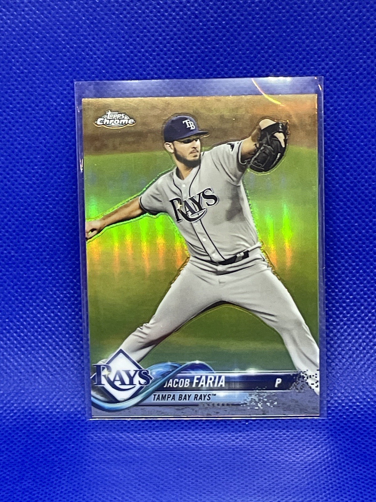 JACOB FARIA 2018 Topps Chrome Baseball REFRACTOR #57 | eBay