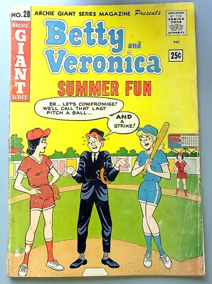 Archie Giant Series: Betty and Veronica Summer Fun #28 ~ ARCHIE 1964 VG ...