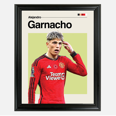 Alejandro Garnacho Framed Sports Art Photo by Thomas Maxwell | eBay