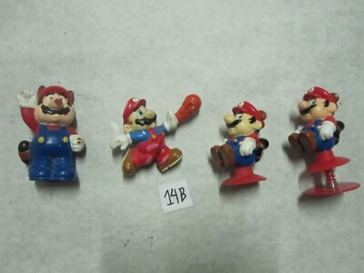4 QTY Mario Brothers Nintendo Vintage Flying Squirrel Fire Ball Jumping ...