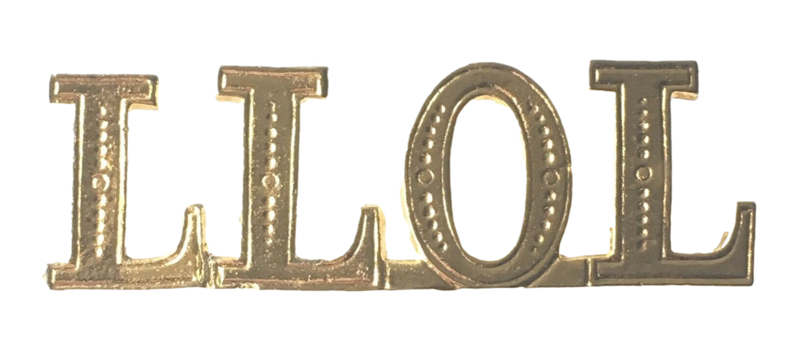 LLOL Loyal Ladies Orange Lodge Order Gold Gilt Plated Letters for ...