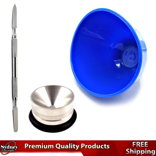 Dental Amalgam Well Non Slip Pot & Amalgam Plastic Mixing Spatula Lab ...