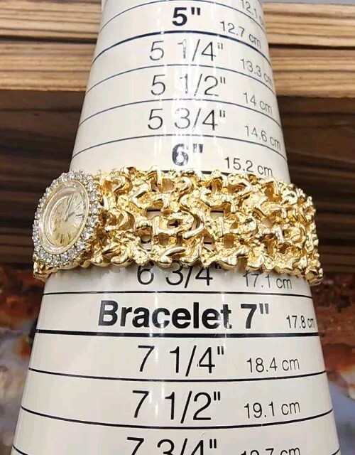 Rolex Rare Vintage 14k Diamond Cocktail Watch W/ Nugget Filigree Style ...