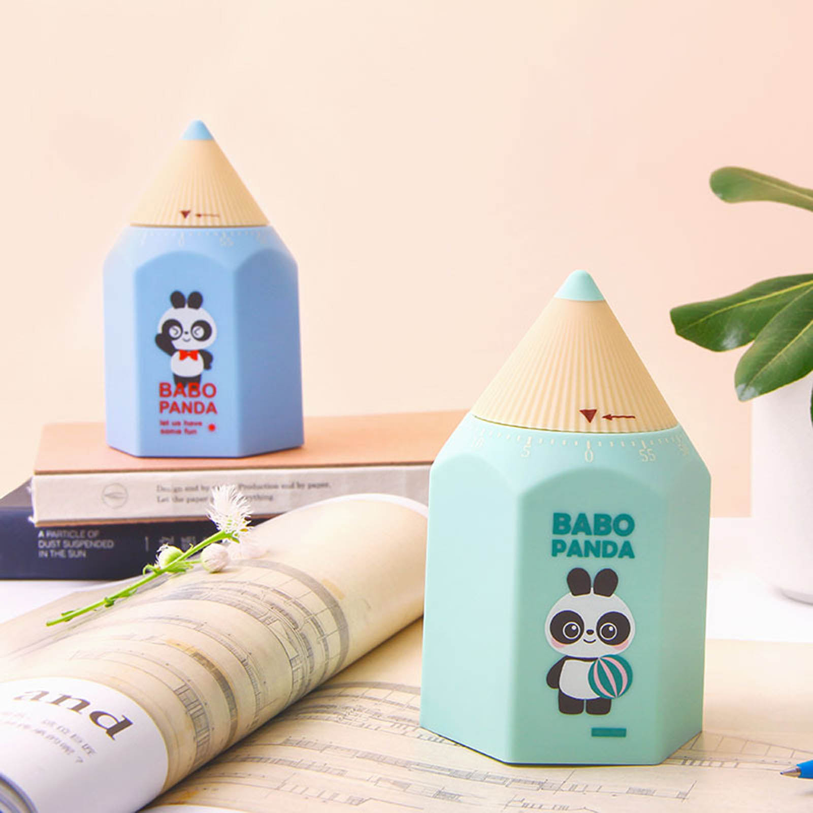 Student Study Timer Mechanical Kitchen Gadgets Cartoon Pencil 60-minute ...