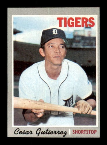 1970 Topps #269 Cesar Gutierrez VG/VGEX Tigers 559124 | eBay