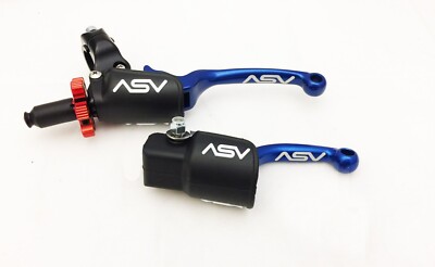 ASV F3 Front Brake Pro Pack Clutch Perch Levers Blue Suzuki RMZ 250 450 ...