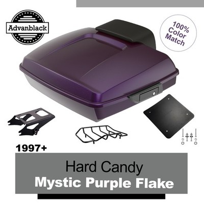 Hard Candy Mystic Purple Flake Razor Tour Trunk Pack Fits Harley FLHXS ...