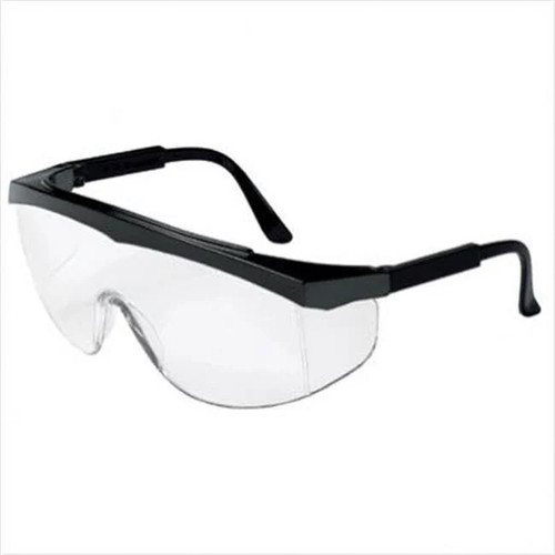 Crews 135-SS110 Stratos Black Frame Clear Lens Safety Glass ...