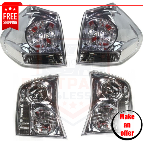 New Tail Light Kit of 4 pc halogen w/bulbs for 2004-2006 Lexus RX330 ...