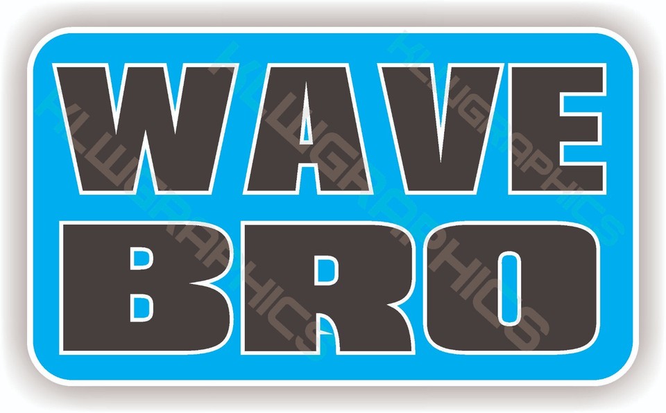 Wave Bro Decal Sticker Turbo Diesel Truck Car JDM Euro 4x4 Offroad ATV ...