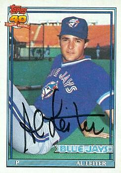 Al Leiter autographed baseball card (Toronto Blue Jays) 1991 Topps #233 ...
