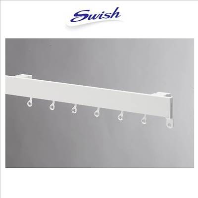 Genuine Swish ® DELUXE PVC Uncorded Track, Gliders, Brackets, White | eBay