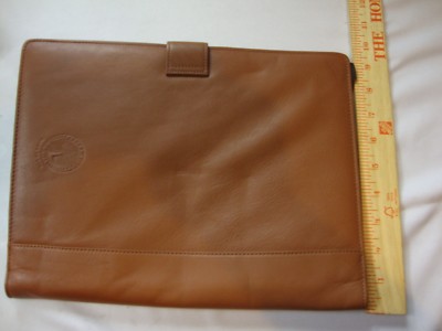 NEW Light Brown Levenger American Lapa Leather Made USA TGE Tablet Case ...