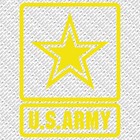 US ARMY EMBLEM LOGO MILITARY REAL MAN STAR GUN VINYL DECAL STICKER (USA ...