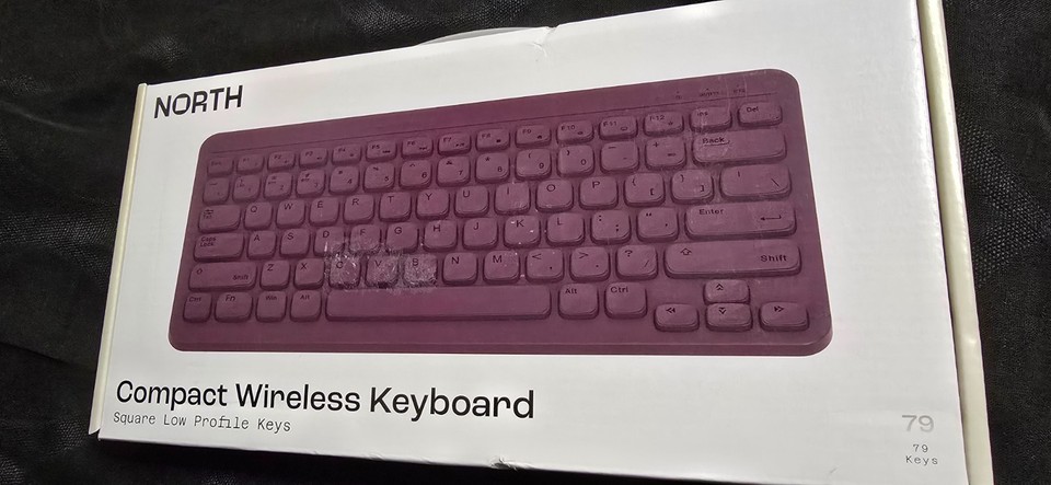 North compact wireless keyboard soft keys (magenta/deep purple) | eBay