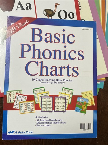 Abeka Basic Phonics Charts (Grades K-3) | eBay
