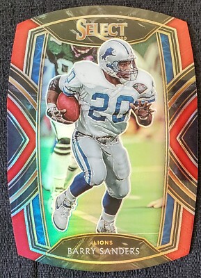 2020 Barry Sanders Detroit Lions NFL Panini Silver Prizm Select Club ...