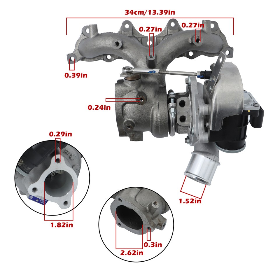 LABLT Turbo Turbocharger For 2016-2020 Kia Optima EX/LX 1.6T/EX Premium ...