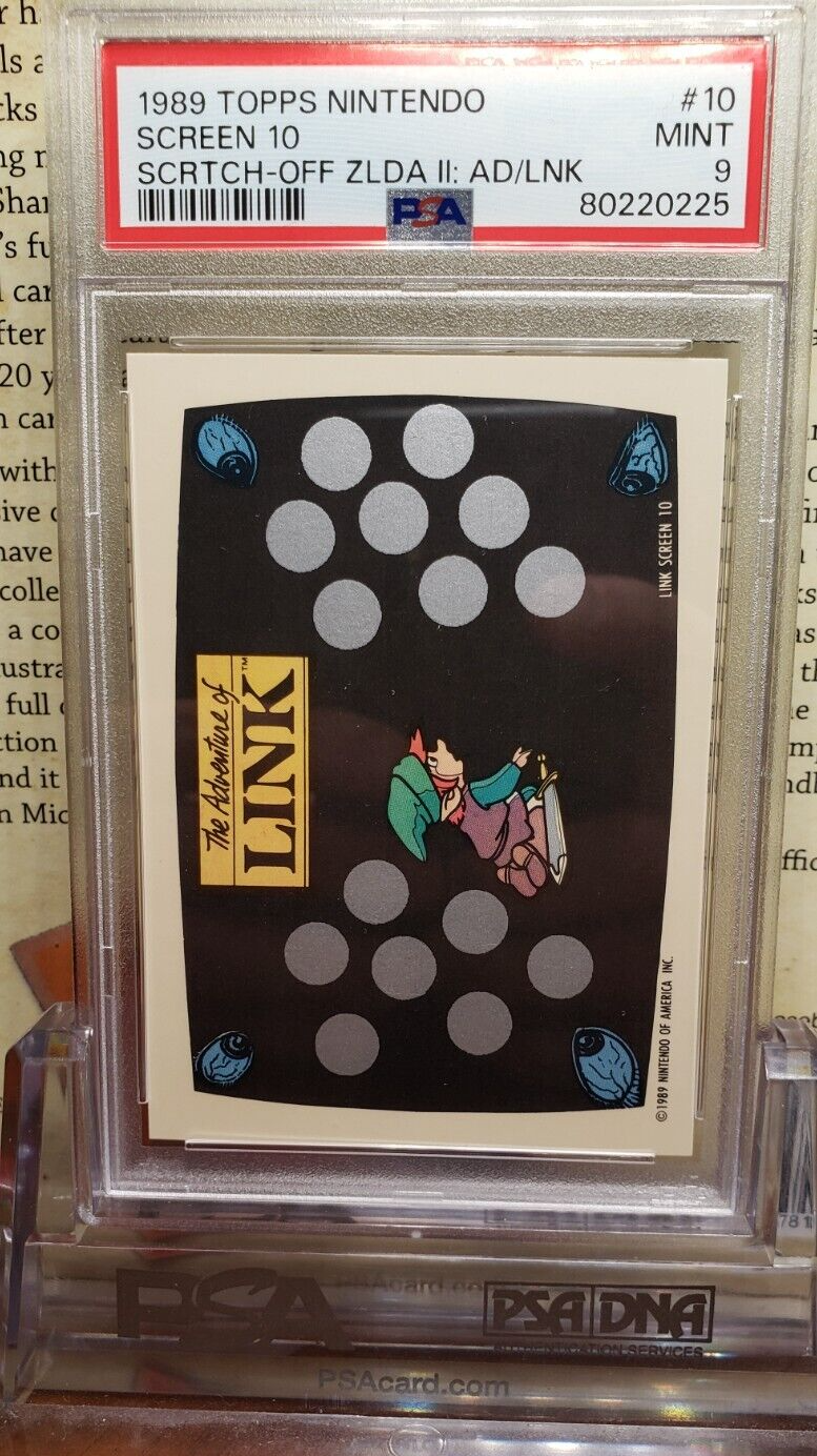 1989 Topps Nintendo Zelda II: Link Scratch-Off PSA 9 MINT Screen 10 #10 ...
