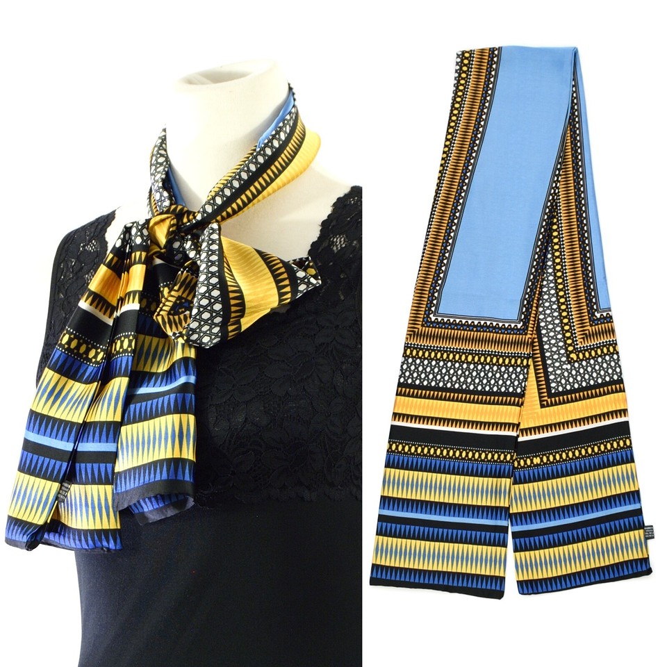 Fashion Satin Long Narrow Scarf | eBay