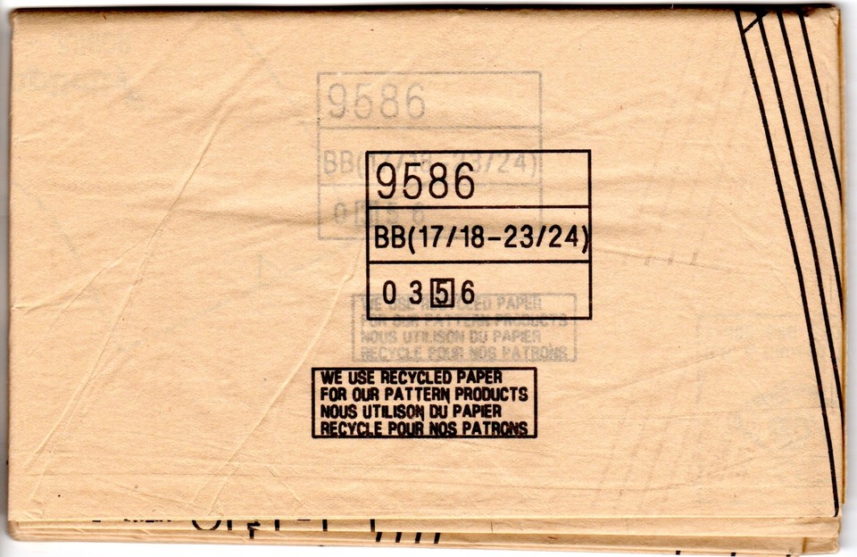 2001 UNCUT Simplicity Sewing Pattern # 9586 "Juniors' Pants & Tops" 17/ ...