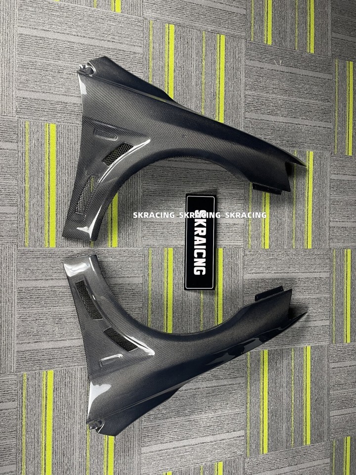 For Mitsubishi Lancer 2008-2015 Real Carbon Fiber Front Fenders Fings ...