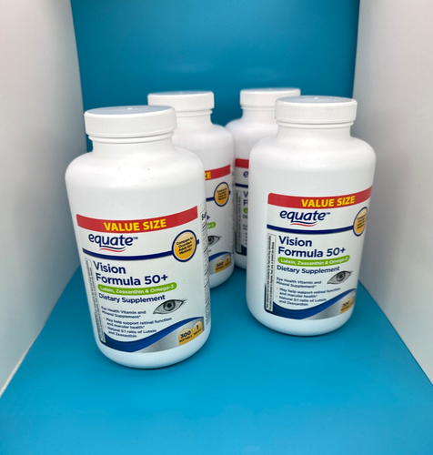 Equate Vision Formula 50+ (300 Soft Gels) omega 3 Exp 2/2026 - 4Pack | eBay