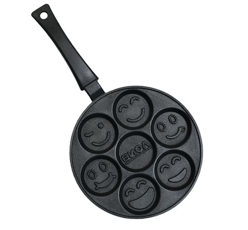 Pfannkuchen Pfanne Smiley Gesichtern Crepes 24cm ANTIHAFT Smilie emoji ...