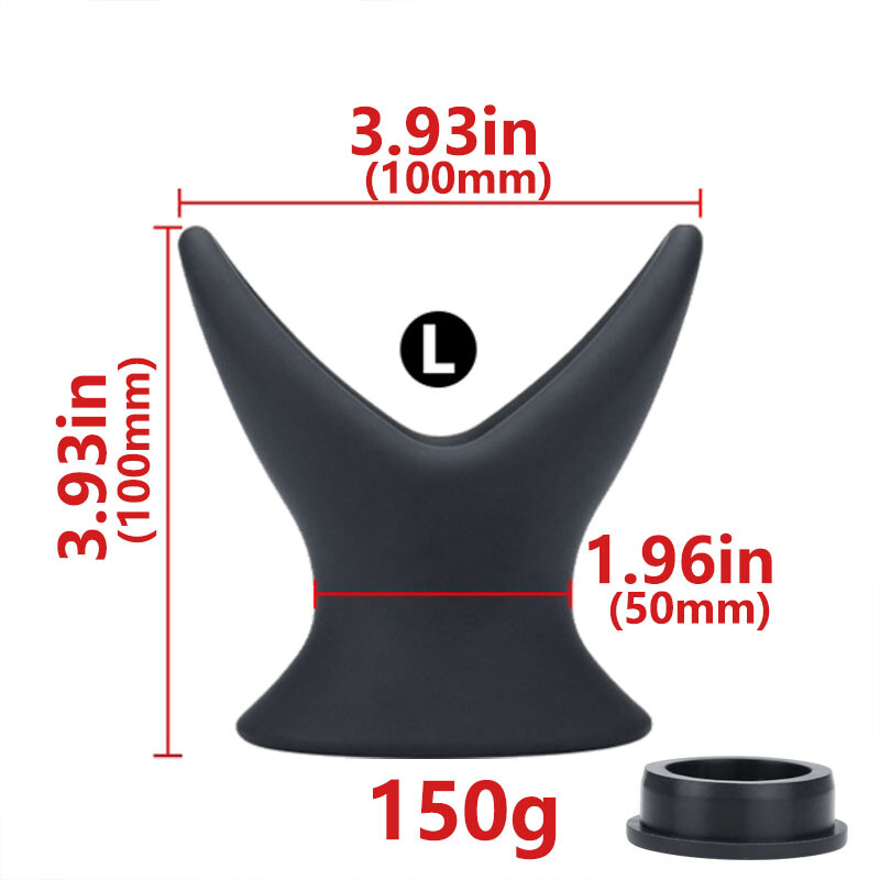 Silicone Anal Gauge Stretcher Tunnel Hollow Butt Plug Spreader Men ...