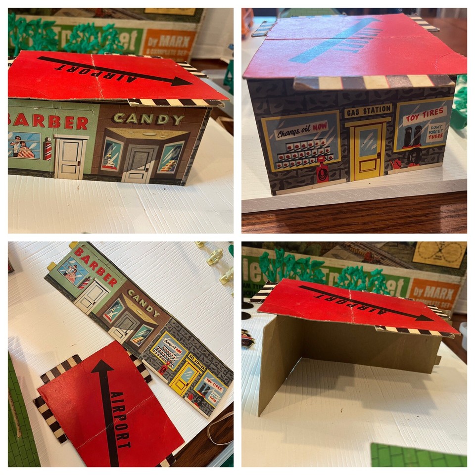 Vintage Marx Electric Train Set 4553 Tracks Village Transformer Bonus 4 ...