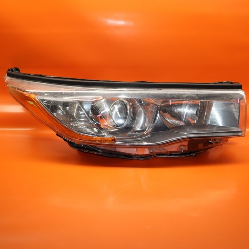 TOYOTA HIGHLANDER HEADLIGHT RIGHT PASSENGER 2017 2018 2019 HALOGEN OEM ...