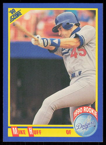 1990 Score 597 Mike Huff Los Angeles Dodgers | eBay