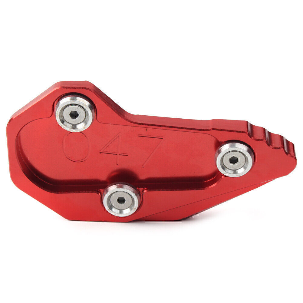 Red CNC Kickstand Side Stand Extension Enlarger Pad For R1200R R1200RS ...