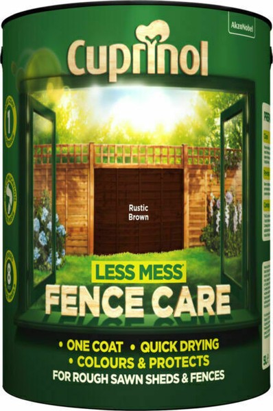 Cuprinol 5191660 Less Mess Fence Care Paint 5L - Rustic Brown for sale ...