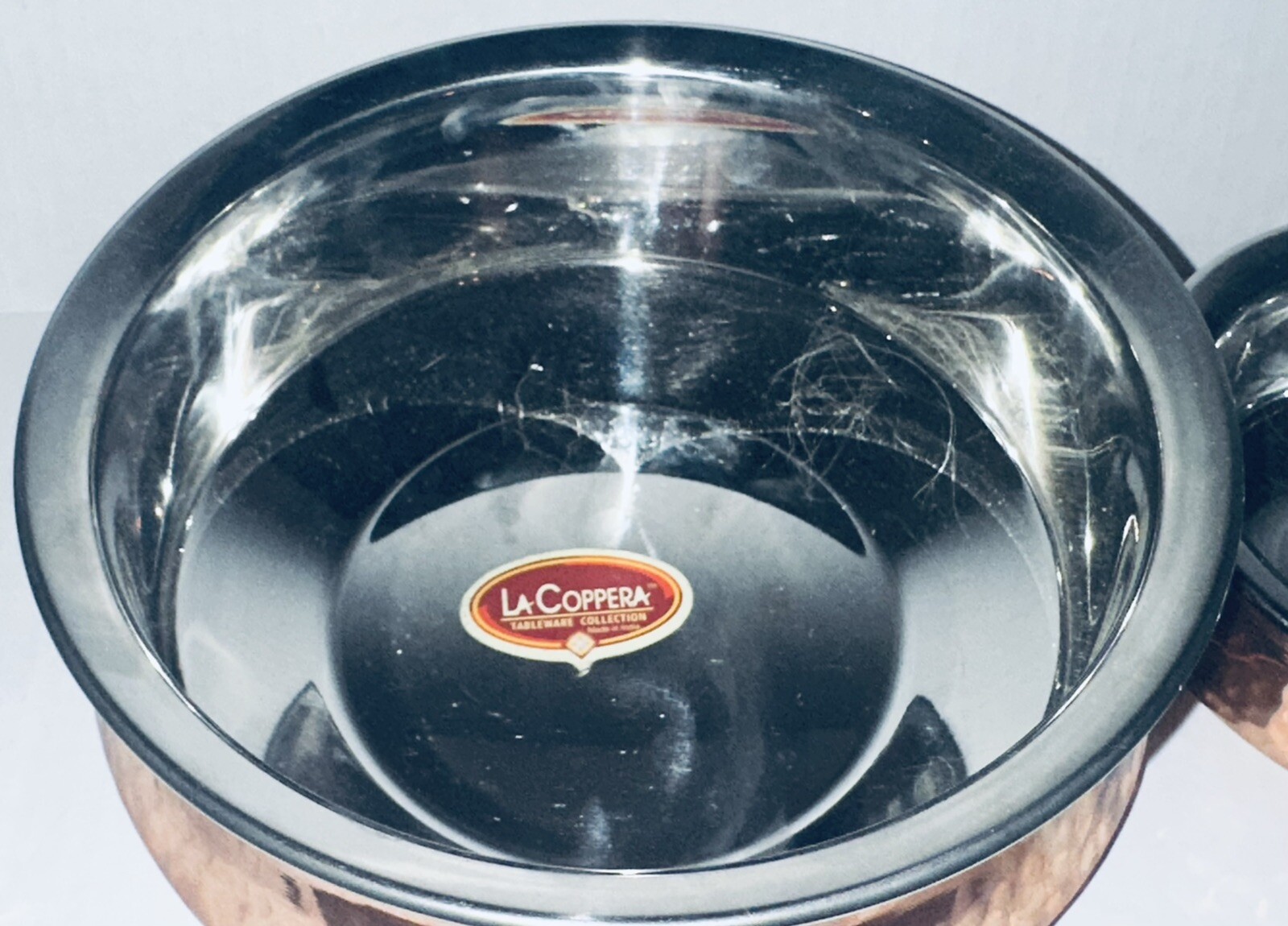 2x La Coppera Copper / Steel Hammered Dishes Bowl Handi 5" & 7.5" | eBay