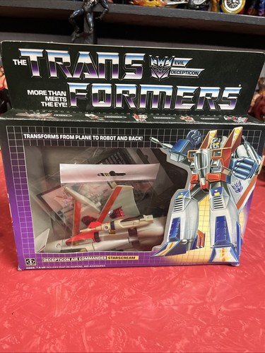 G1 1984 STARSCREAM • 100% COMPLETE w/BOX • VINTAGE G1 TRANSFORMERS | eBay