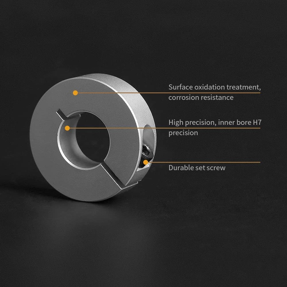 4pcs Shaft Collar Clamp Style Aluminum One Piece Shaft Stop Collars ...