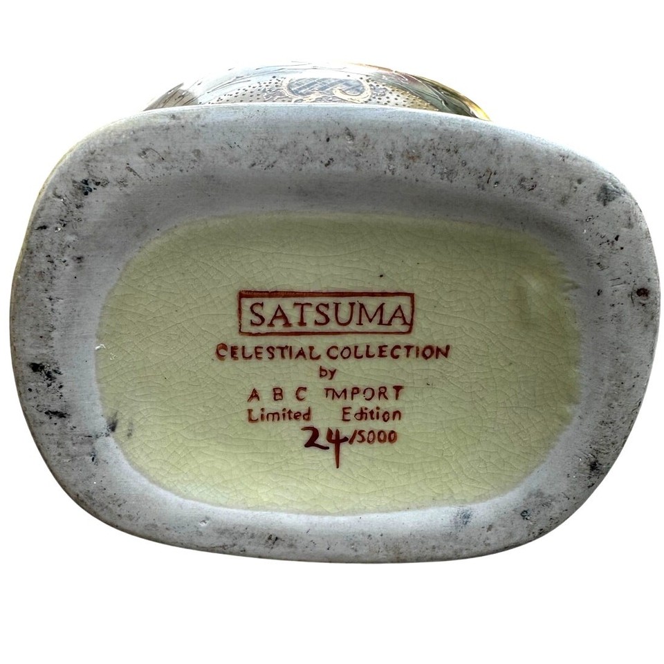 Satsuma Celestial Collection C. Lee Limited Edition Signed 18" Vase/Urn ...